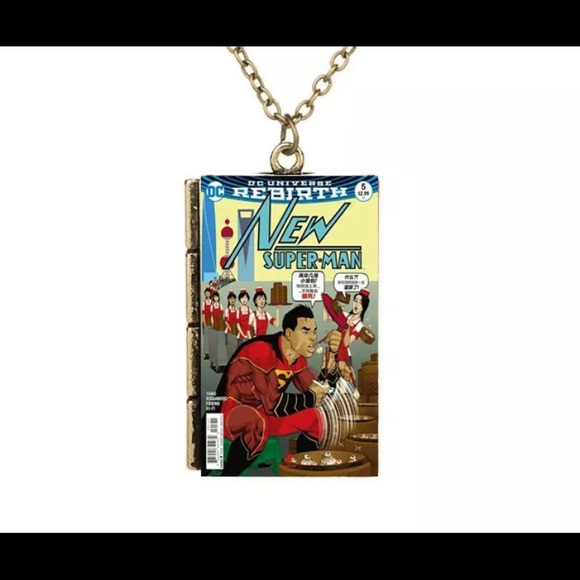 Accessories | Superman Comic Book Pendant Necklace | Poshmark